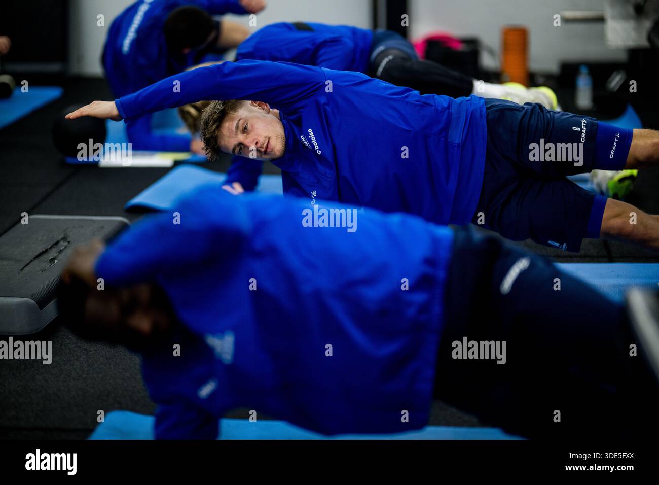 Gent's Michal Skoras pictured in action during the winter training camp ...