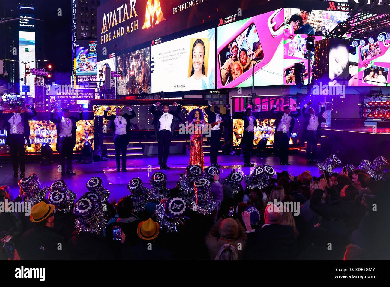 Diana Ross at a public appearance for 2025 Times Square New Year's Eve ...