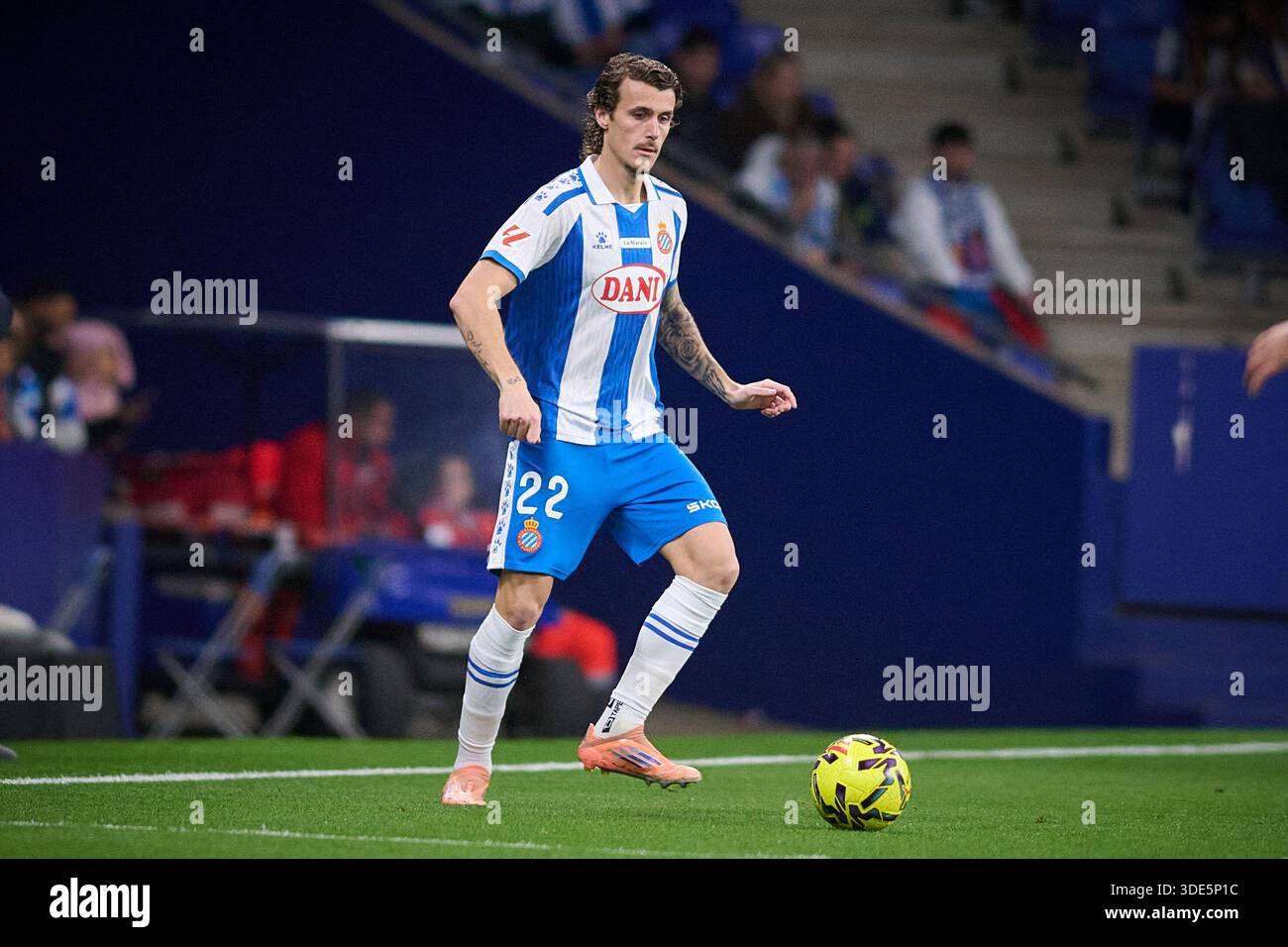 RCD Espanyol's Carlos Romero during La Liga match. December 7, 2025 ...