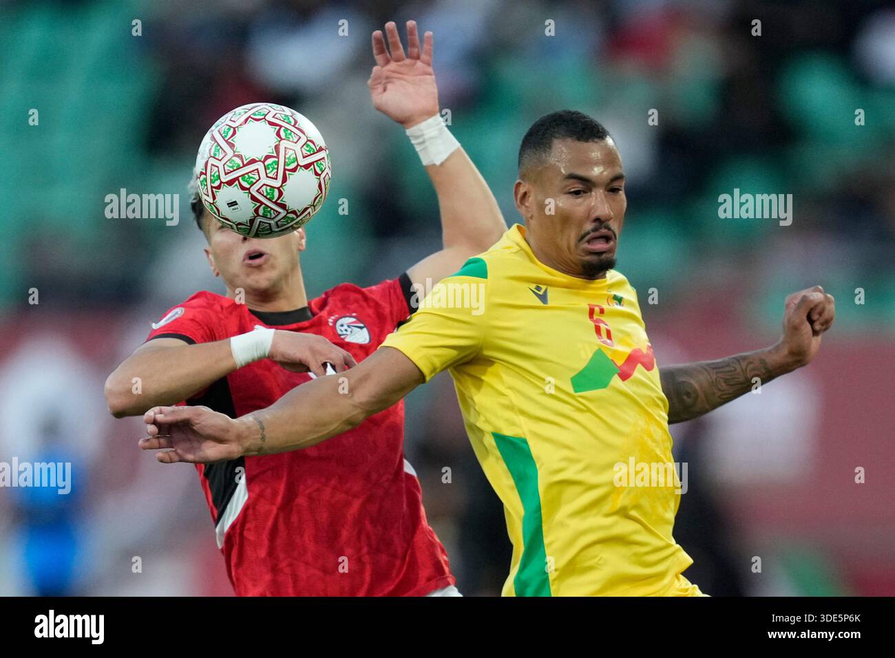 Egypt's Emam Ashour, left, Benin's Olivier Verdon during the Africa Cup ...