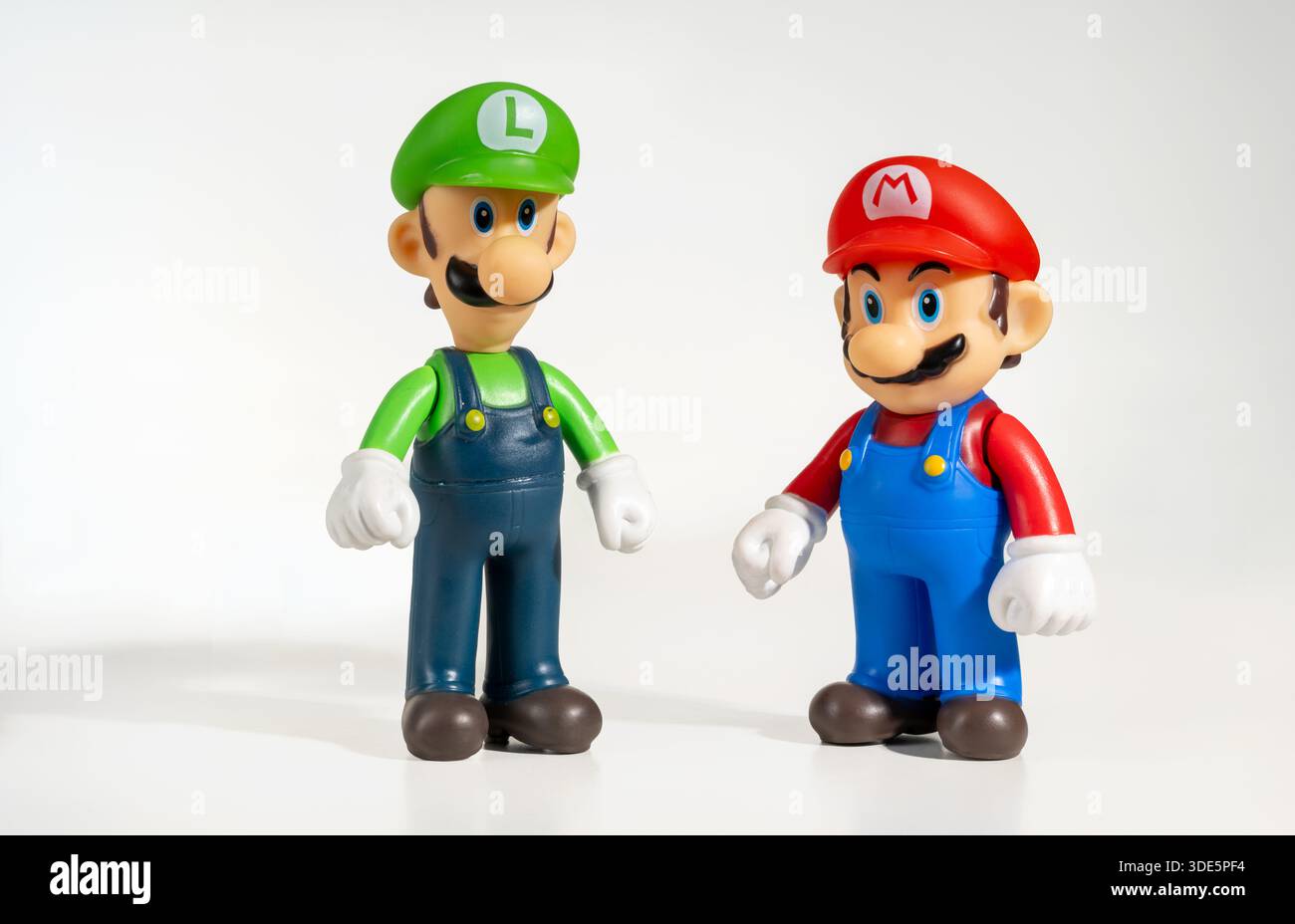Two figurines of the famous Nintendo characters Super Mario Bros ...