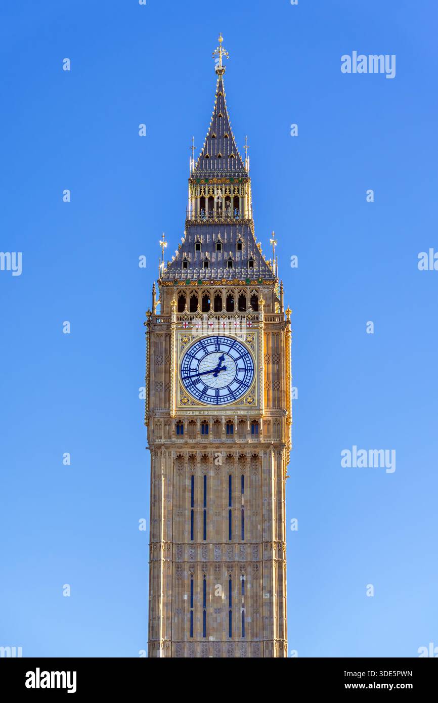 1859 Elizabeth Tower / Big Ben in Perpendicular Gothic style, Great ...