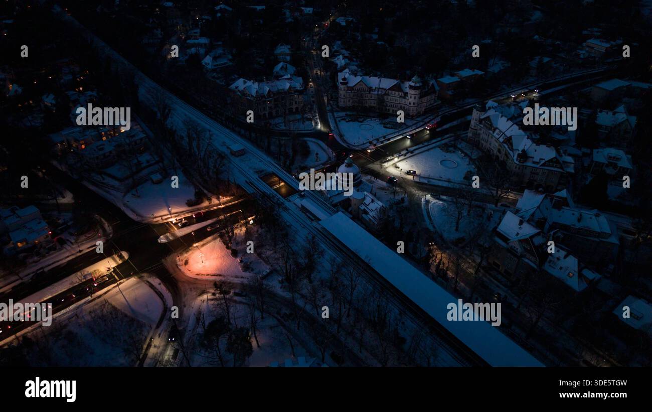 Drohnenansicht vom Mexikoplatz in Berlin Zehlendorf am 5. Januar 2026 ...
