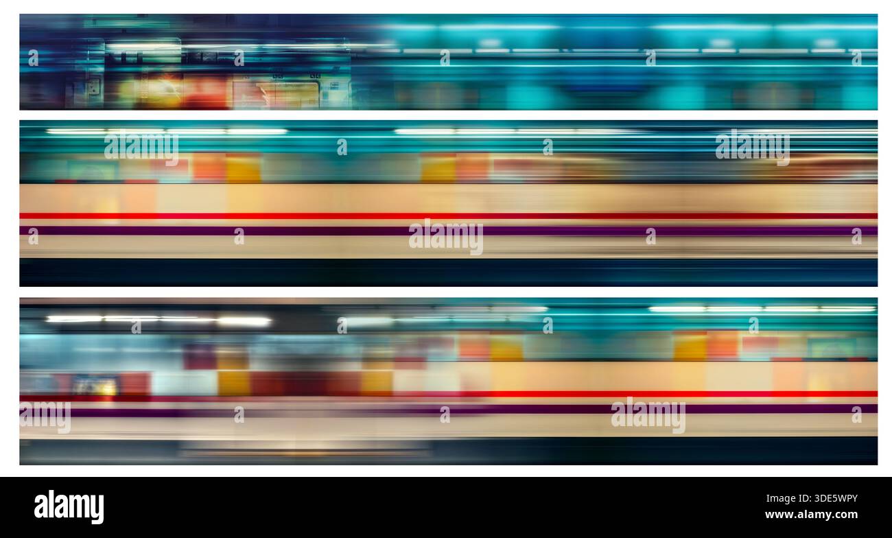 High speed train motion Cut Out Stock Images & Pictures - Alamy