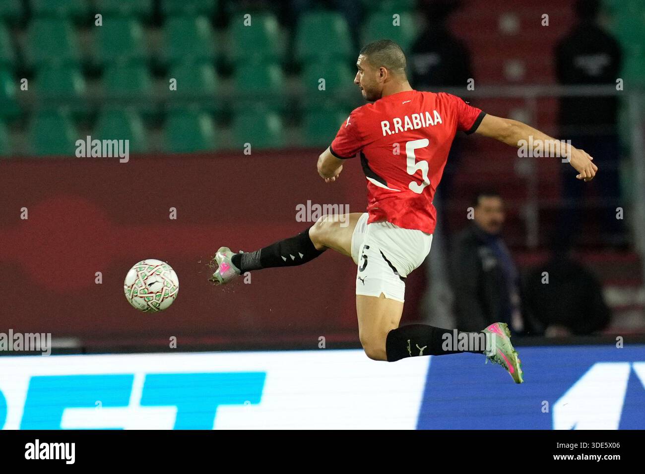 Egypt's Ramy Rabiaa controls the ball during the Africa Cup of Nations ...