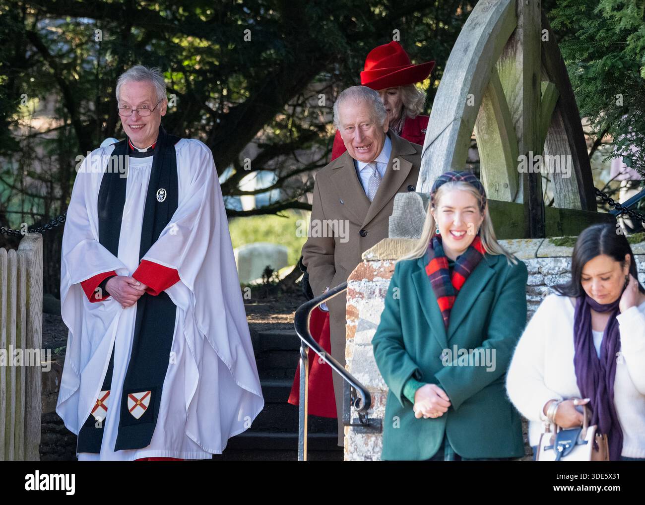 Sandringham, Norfolk, UK. 25th Dec, 2025. King Charles and Queen ...