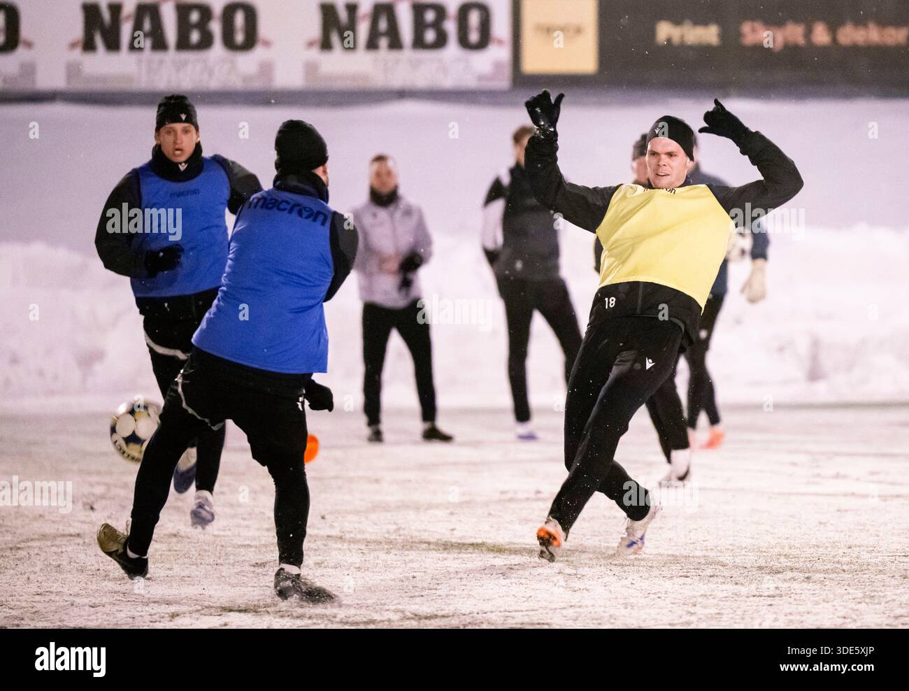 HÄLLEVIK 2026-01-05 Jacob Bergström (18) when Mjällby AIF has its first ...