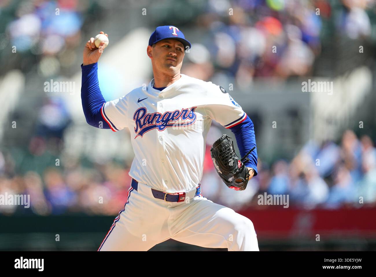 FILE - Texas Rangers starting pitcher Tyler Mahle throws against the ...