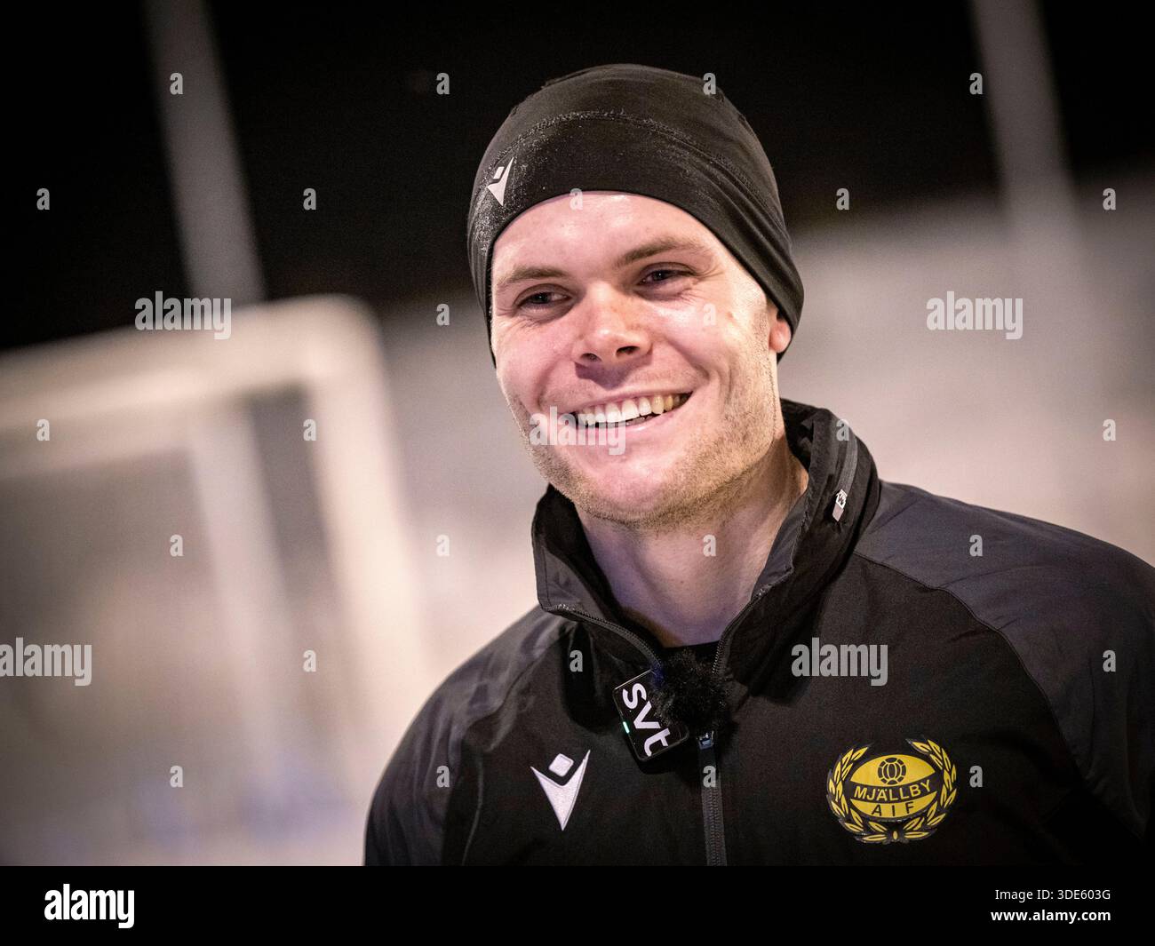 HÄLLEVIK 2026-01-05 Jacob Bergström when Mjällby AIF has its first ...