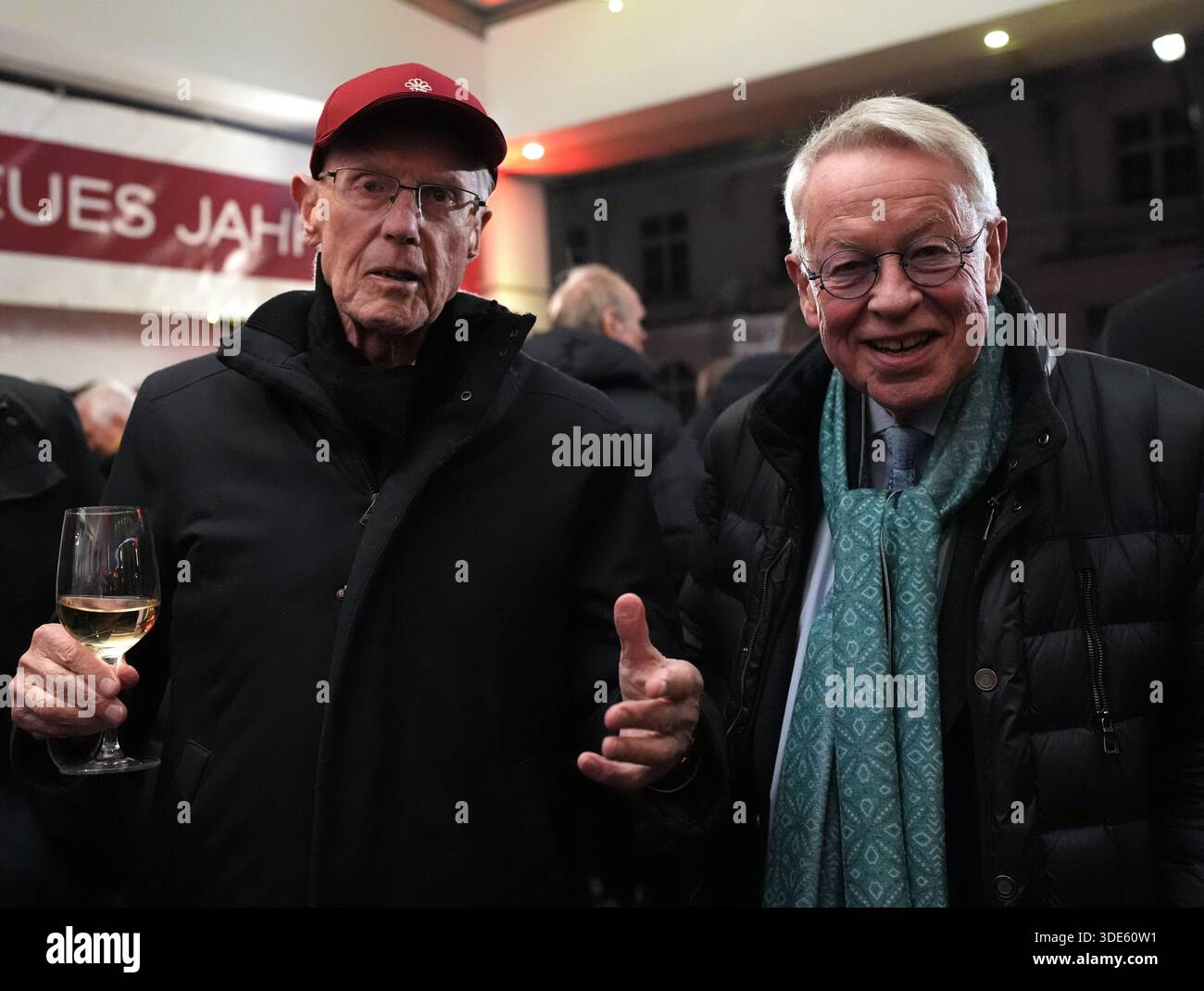 05 January 2026, Hamburg: Eugen Block (l), father of Christina Block ...