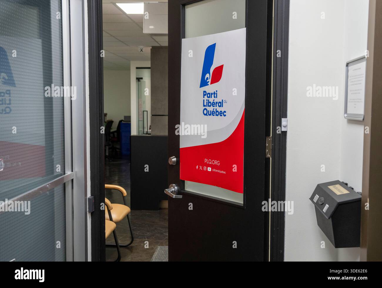 The Quebec Liberal Party headquarters is seen in Montreal on Friday ...