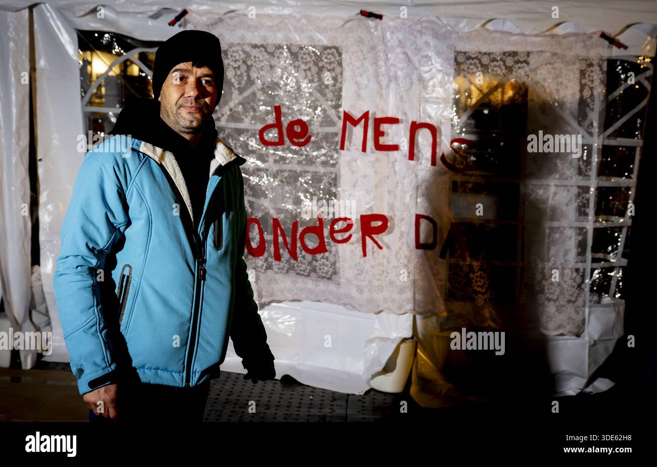 ROTTERDAM - A tent camp has been set up on Schouwburgplein where ...