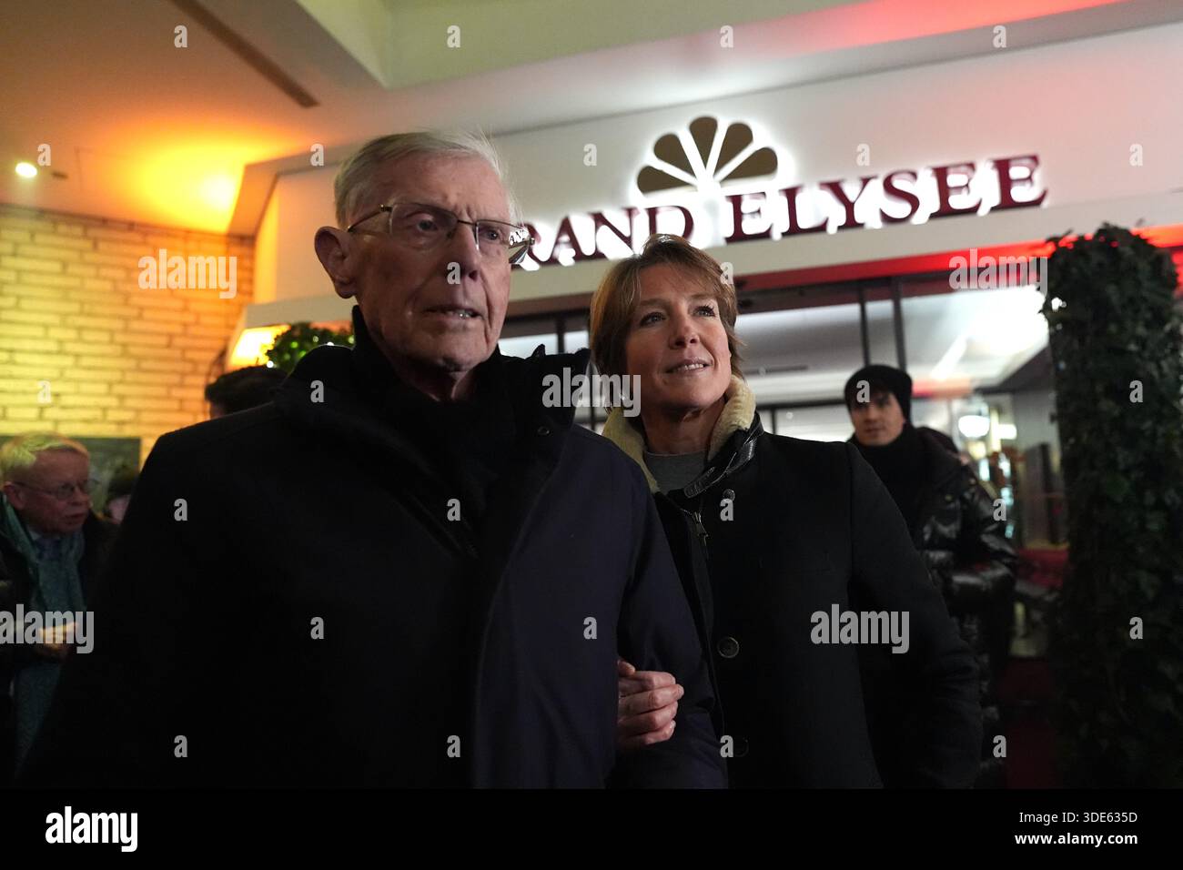 05 January 2026, Hamburg: Eugen Block (l), father of Christina Block (r ...