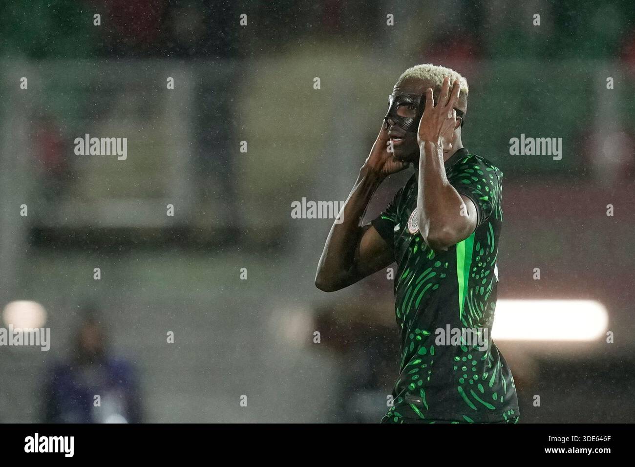 Nigeria's Victor Osimhen reacts during the Africa Cup of Nations round ...