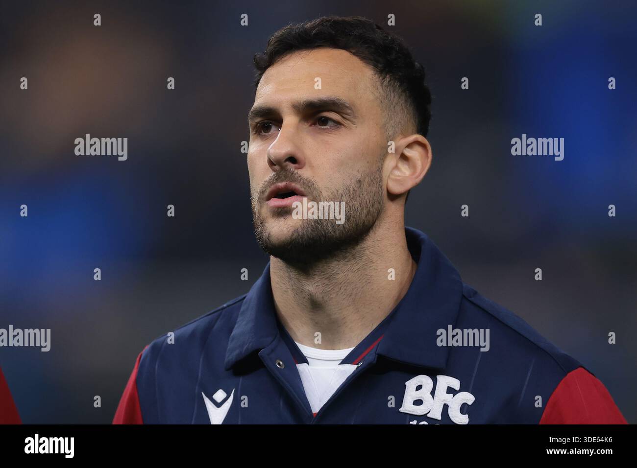 Milan, Italy, 4th January 2026. Charalampos Lykogiannis of Bologna FC ...