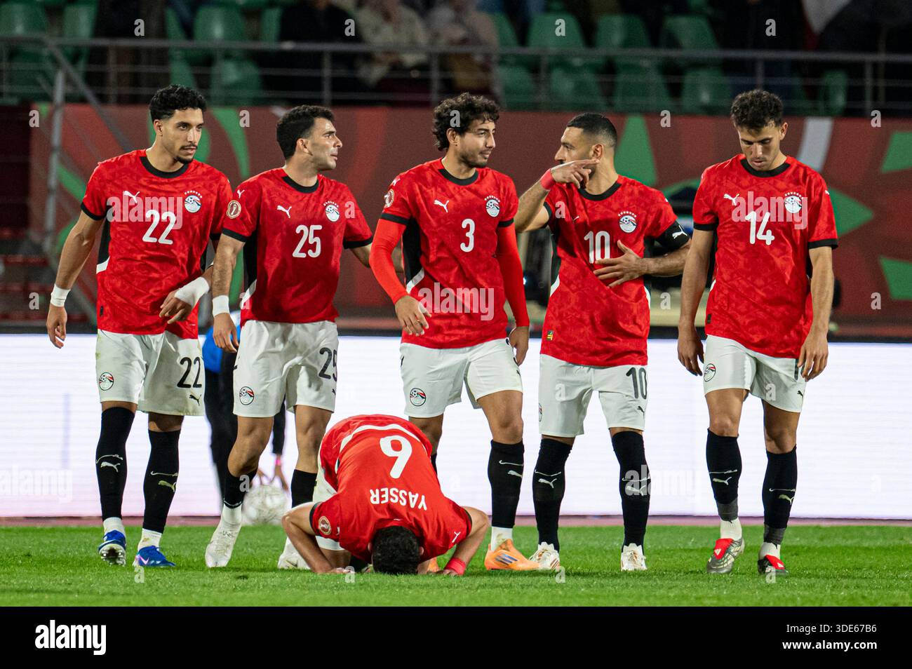 Yasser Ibrahim of Egypt celebrates scoring a goal during the Africa Cup ...