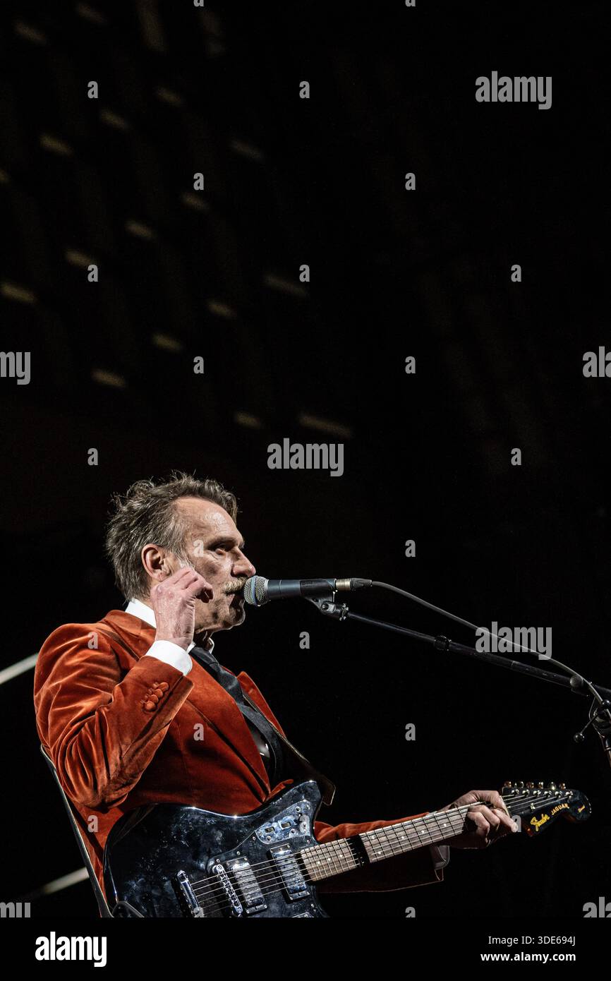 Belgian singer Daan is seen during the new year's reception of VOKA ...