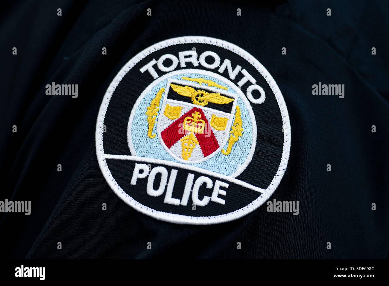 A Toronto Police Service logo in Ottawa, on Sunday, Sept. 28, 2025. THE ...