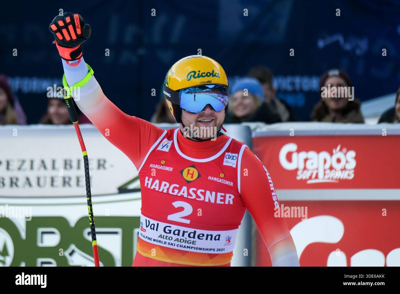 Niels Hintermann from Switzerland is in action during AUDI FIS Ski ...