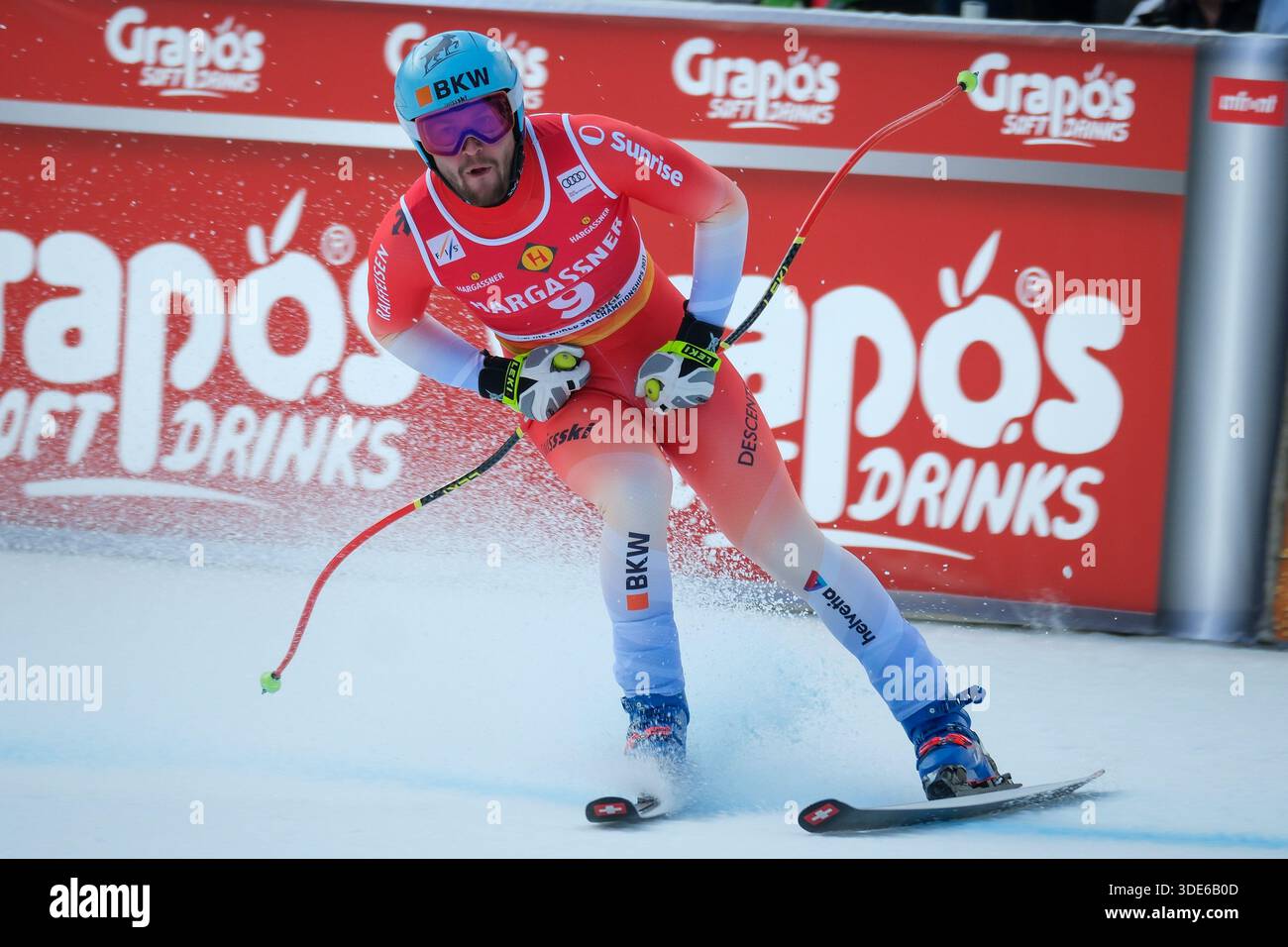 Alexis Monney from Switzerland is in action during AUDI FIS Ski World ...