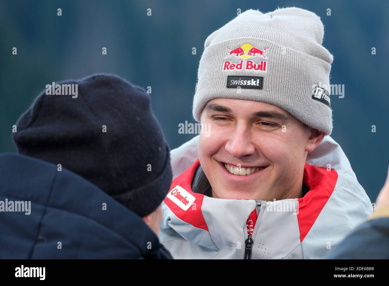 Franjo Von Allmen from Switzerland is in action during AUDI FIS Ski ...