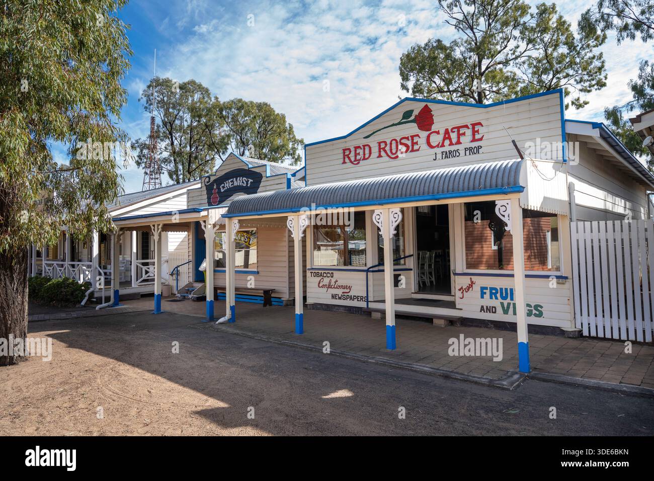 Streetscape at Miles Historical Village Museum, Miles, Queensland ...