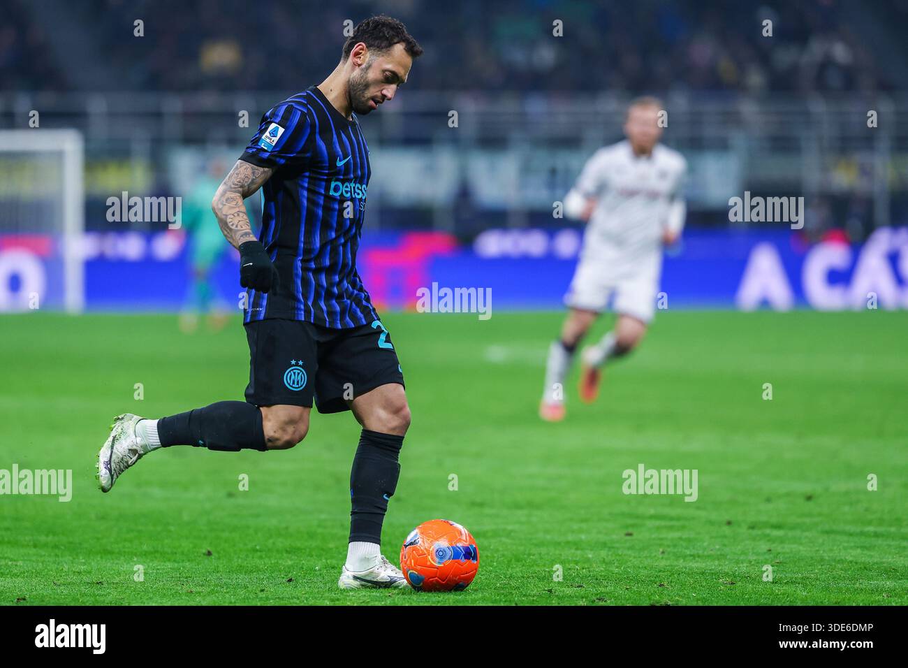Hakan Calhanoglu of FC Internazionale seen in action during Serie A ...