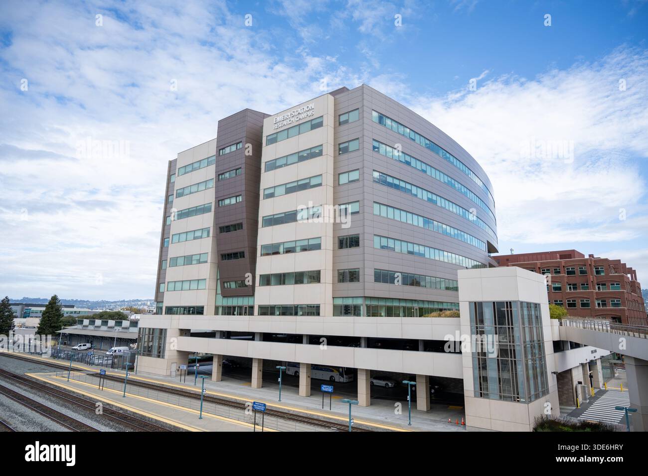 Wide angle view of Emery Station Research Campus, Emeryville ...