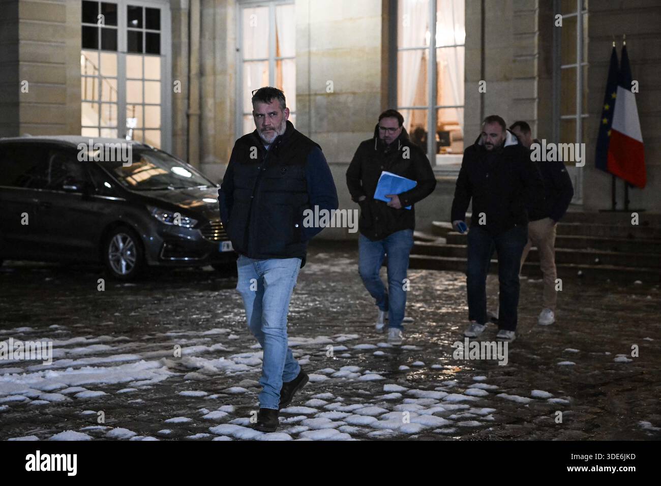 Head of farmers' union Coordination Rurale Bertrand Venteau leaves ...
