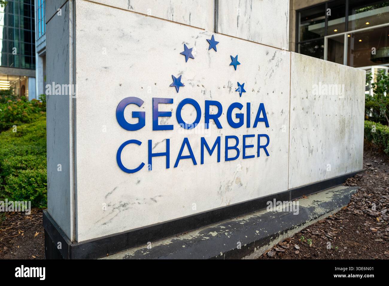 Signage for Georgia Chamber, Atlanta, Georgia, United States, October ...