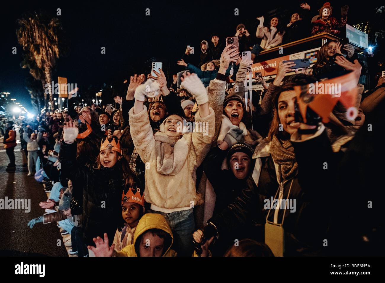 Barcelona, Spain. 5 January, 2026: Hundreds of thousands gather in the ...