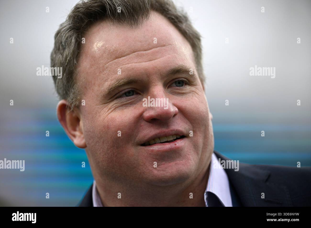 Tennessee Titans general manager Mike Borgonzi looks on from the ...