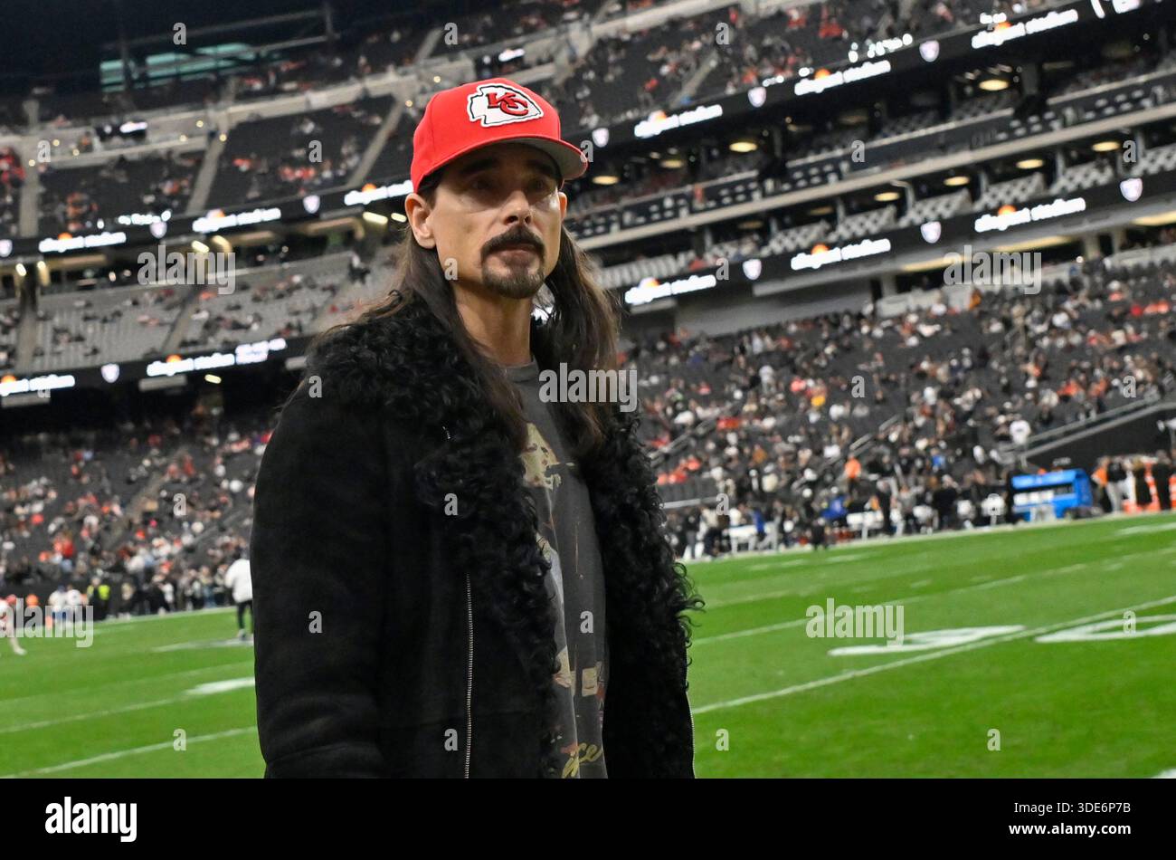 Kevin Richardson of the Backstreet Boys walks on the sideline before an ...