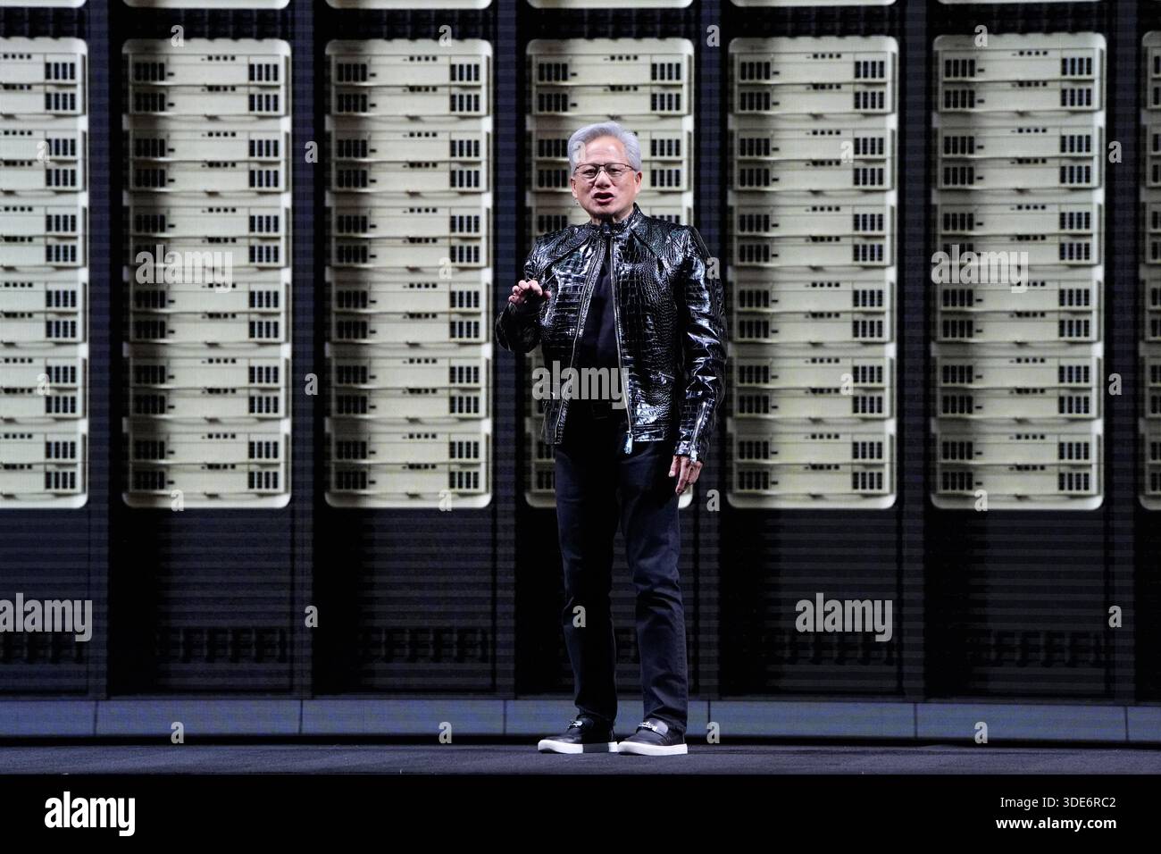 Nvidia founder and CEO Jensen Huang speaks about the NVIDIA Rubin AI ...