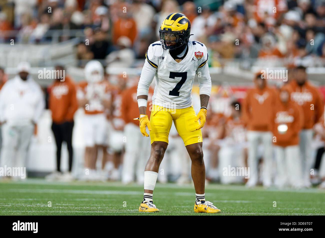 ORLANDO, FL - DECEMBER 31: TJ Metcalf #7 of the Michigan Wolverines ...