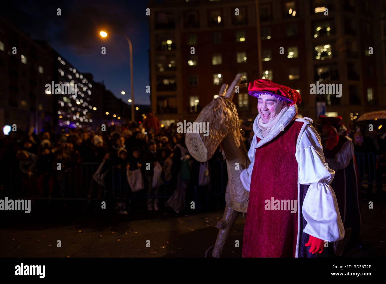 Madrid, Spain. 05th Jan, 2026. The traditional Three Kings Parade, held ...