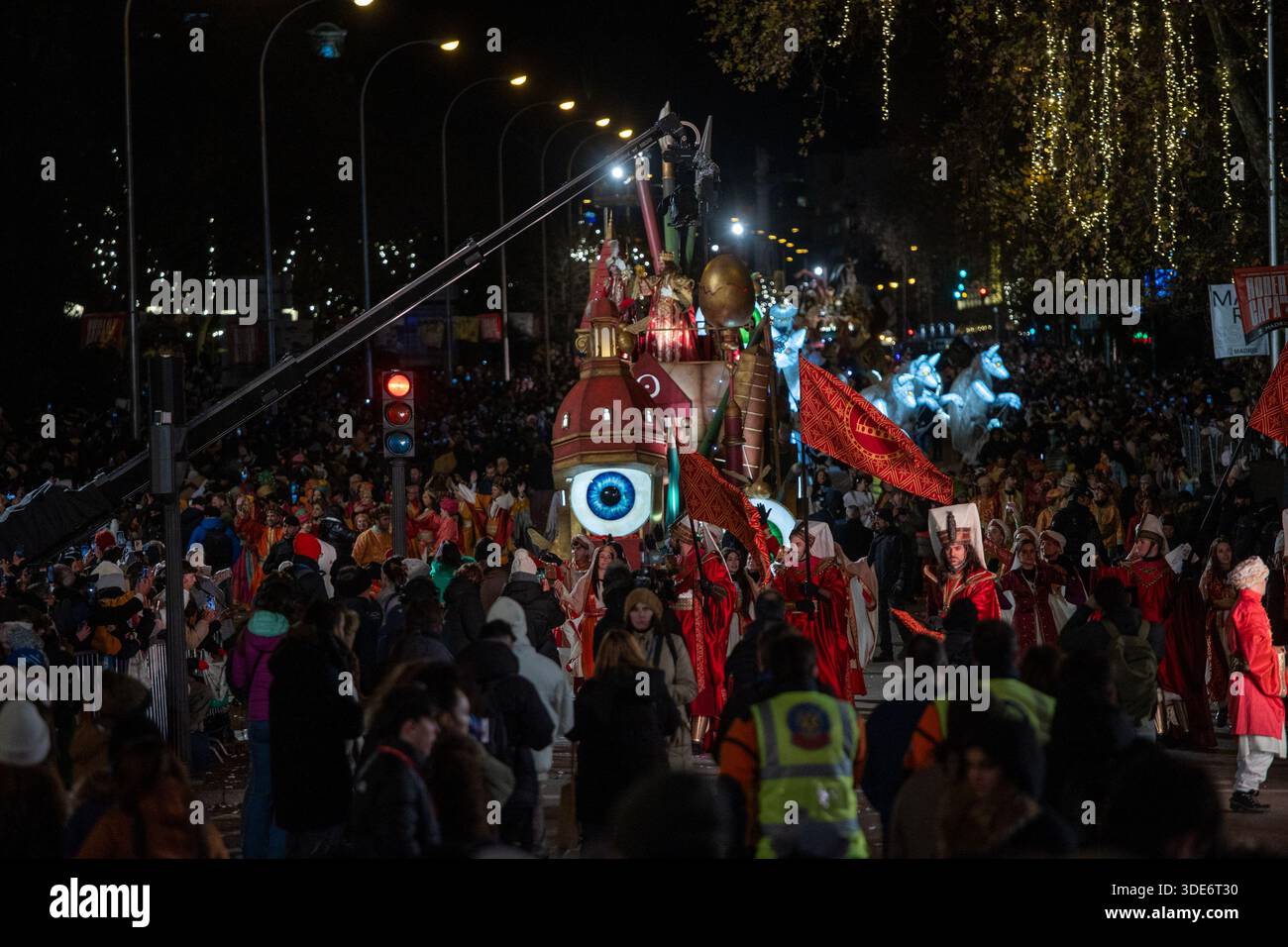 Madrid, Spain. 05th Jan, 2026. The traditional Three Kings Parade, held ...