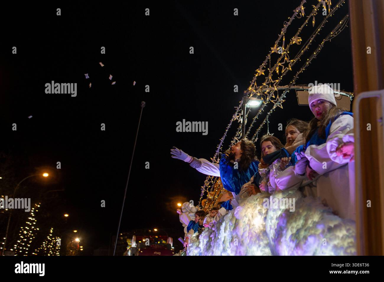 Madrid, Spain. 05th Jan, 2026. The traditional Three Kings Parade, held ...