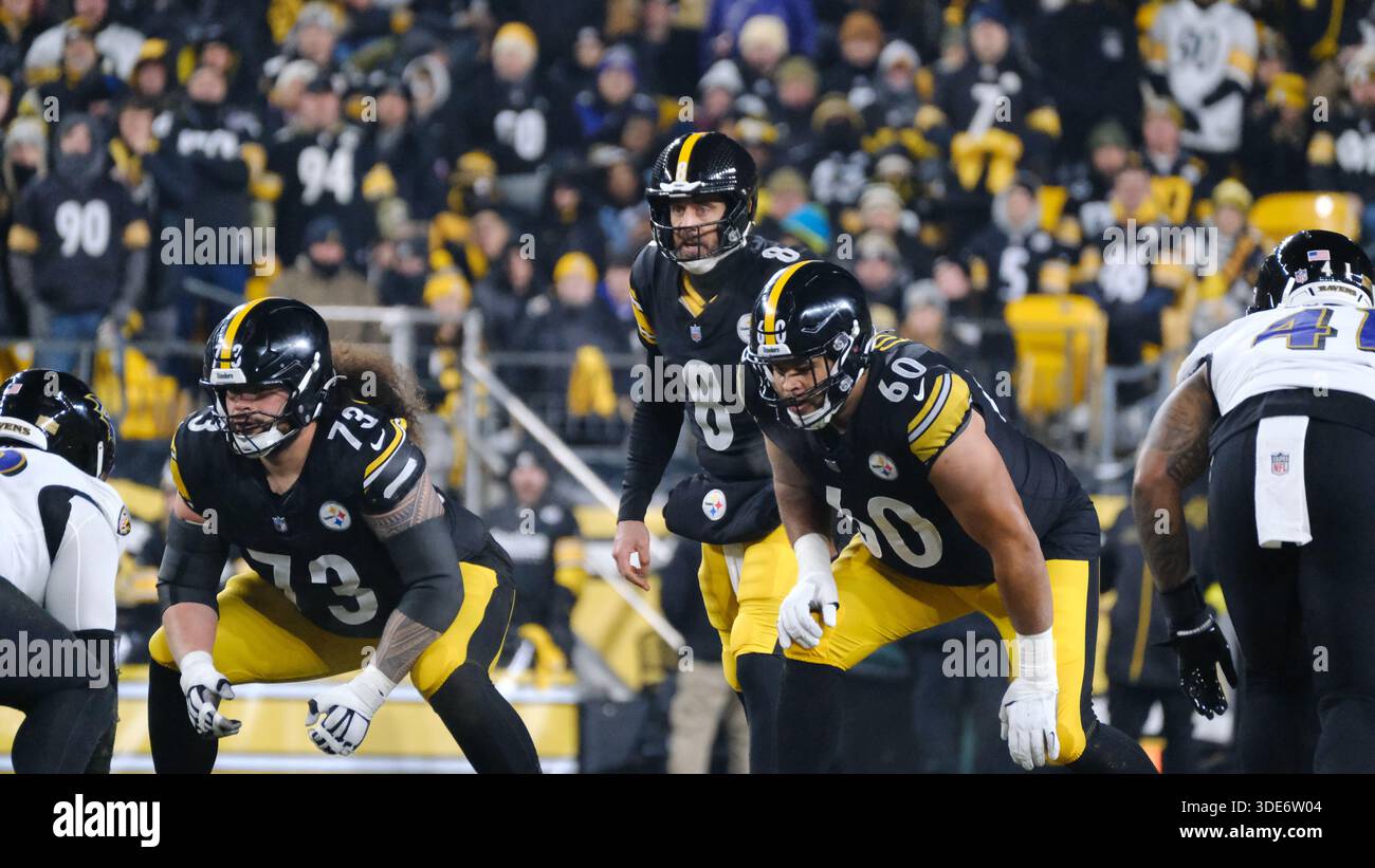 Jan 04, 2025: Aaron Rodgers #8 during the Pittsburgh Steelers vs ...