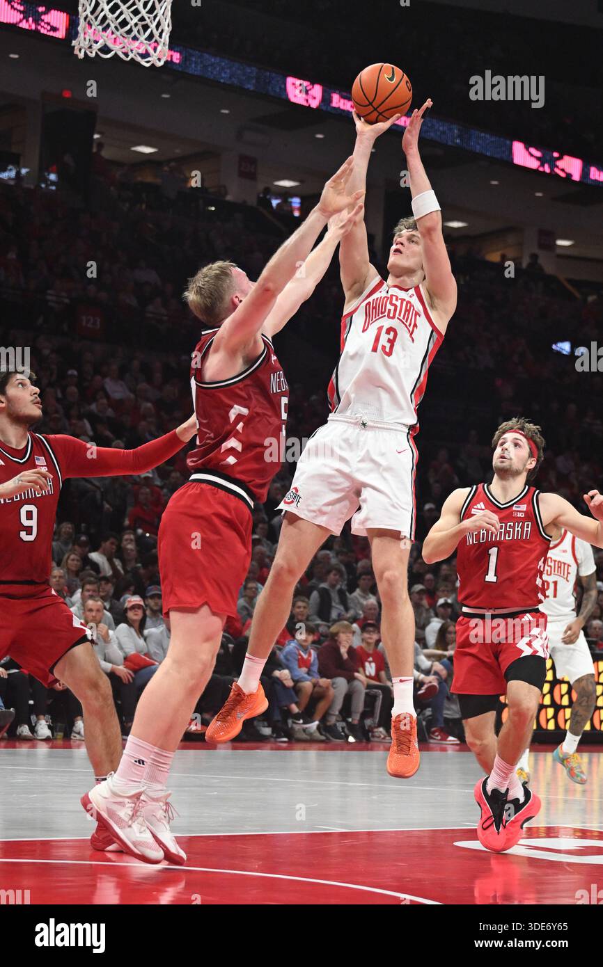 January 5, 2026: Ohio State Buckeyes center Christoph Tilly (13) takes ...