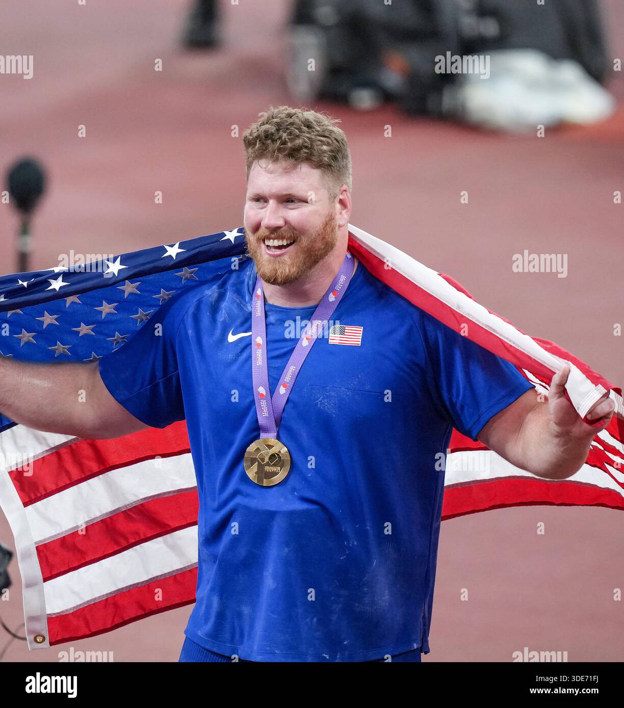 Ryan Crouser (USA). Shot Put gold medal. World Athletics Championships ...