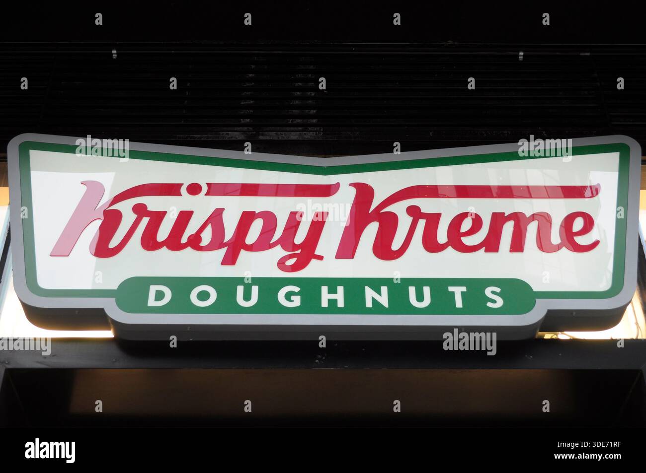 A Krispy Kreme doughnuts store is seen in Manhattan, New York City ...