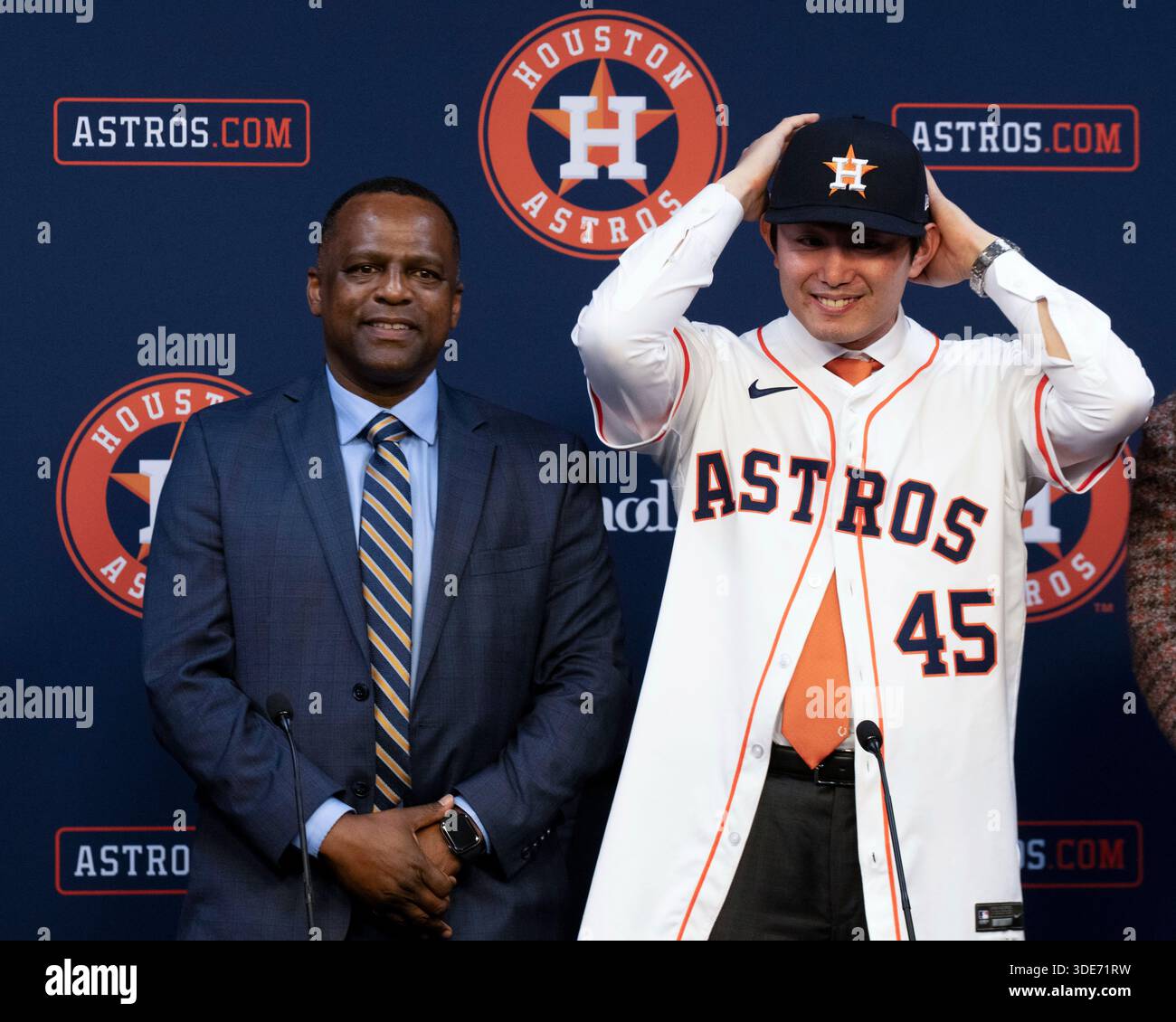 Houston Astros General Manager Formally Introduces Japanese Pitcher