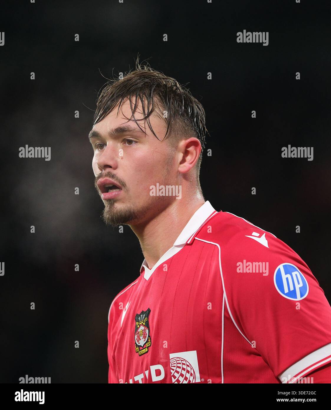 Callum Doyle of Wrexham AFC seen during the EFL Championship Football ...
