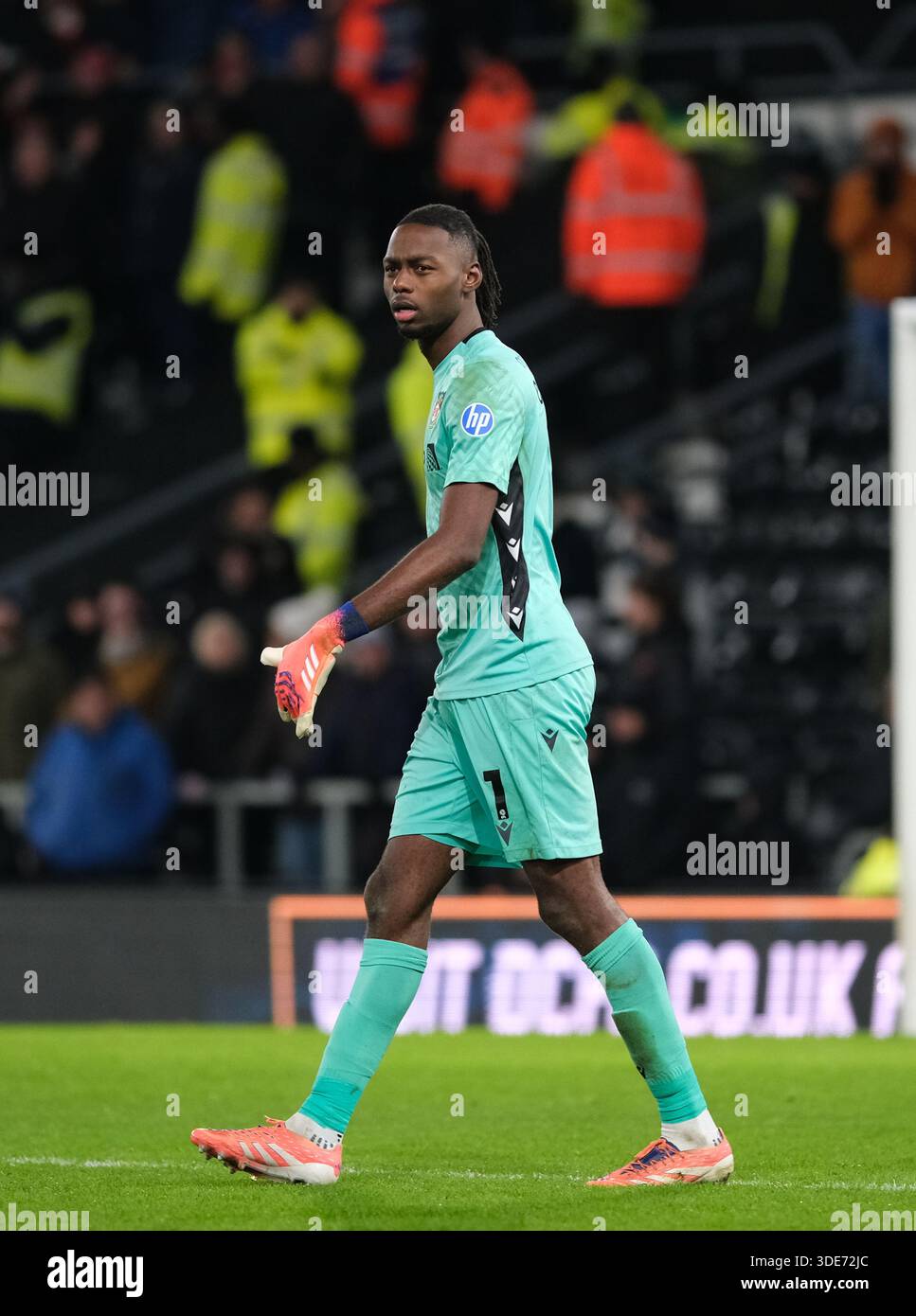 Arthur Okonkwo of Wrexham AFC seen during the EFL Championship Football ...
