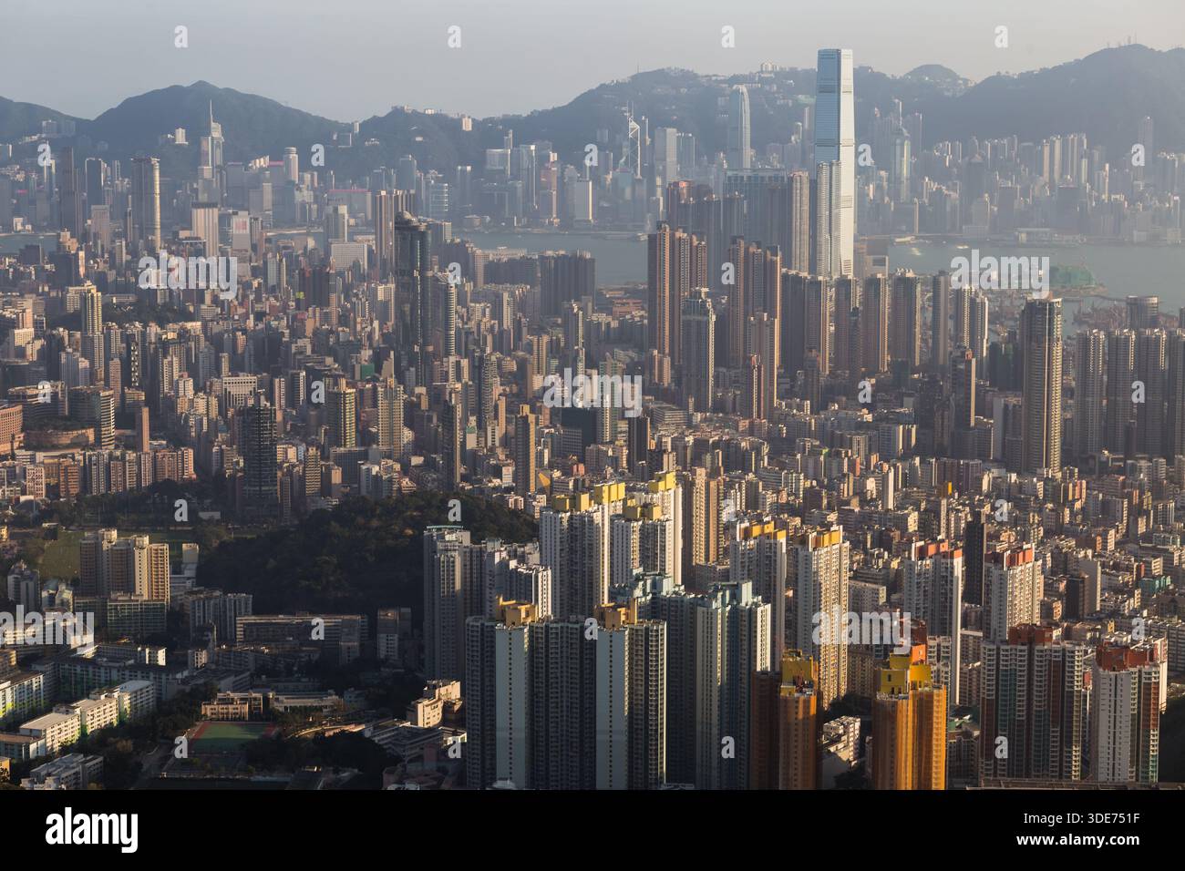 Cityscape of the Kowloon Island, Hong Kong, China Stock Photo - Alamy