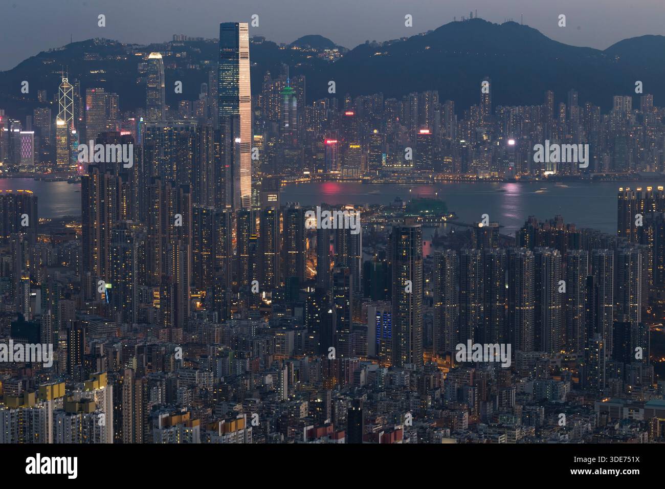 Cityscape of the Kowloon Island, Hong Kong, China Stock Photo - Alamy