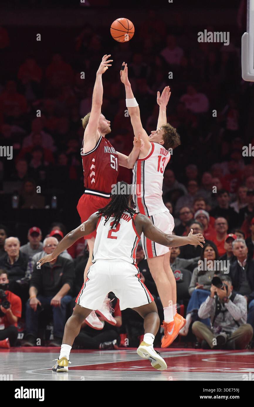 January 5, 2026: Nebraska Cornhuskers forward Rienk Mast (51) takes a ...