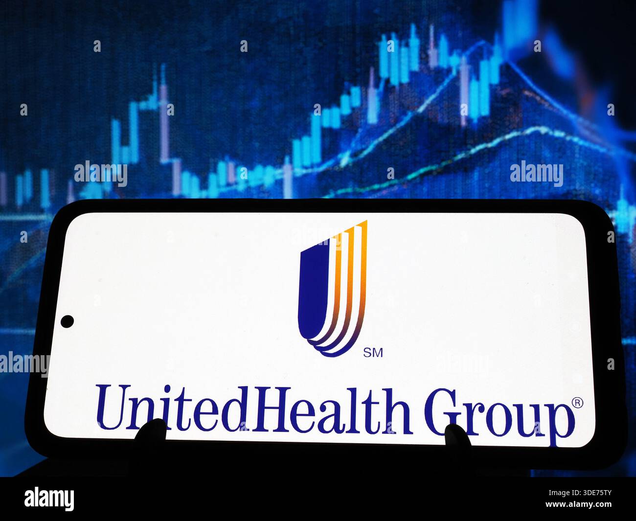 In this photo illustration, the UnitedHealth Group logo seen displayed ...