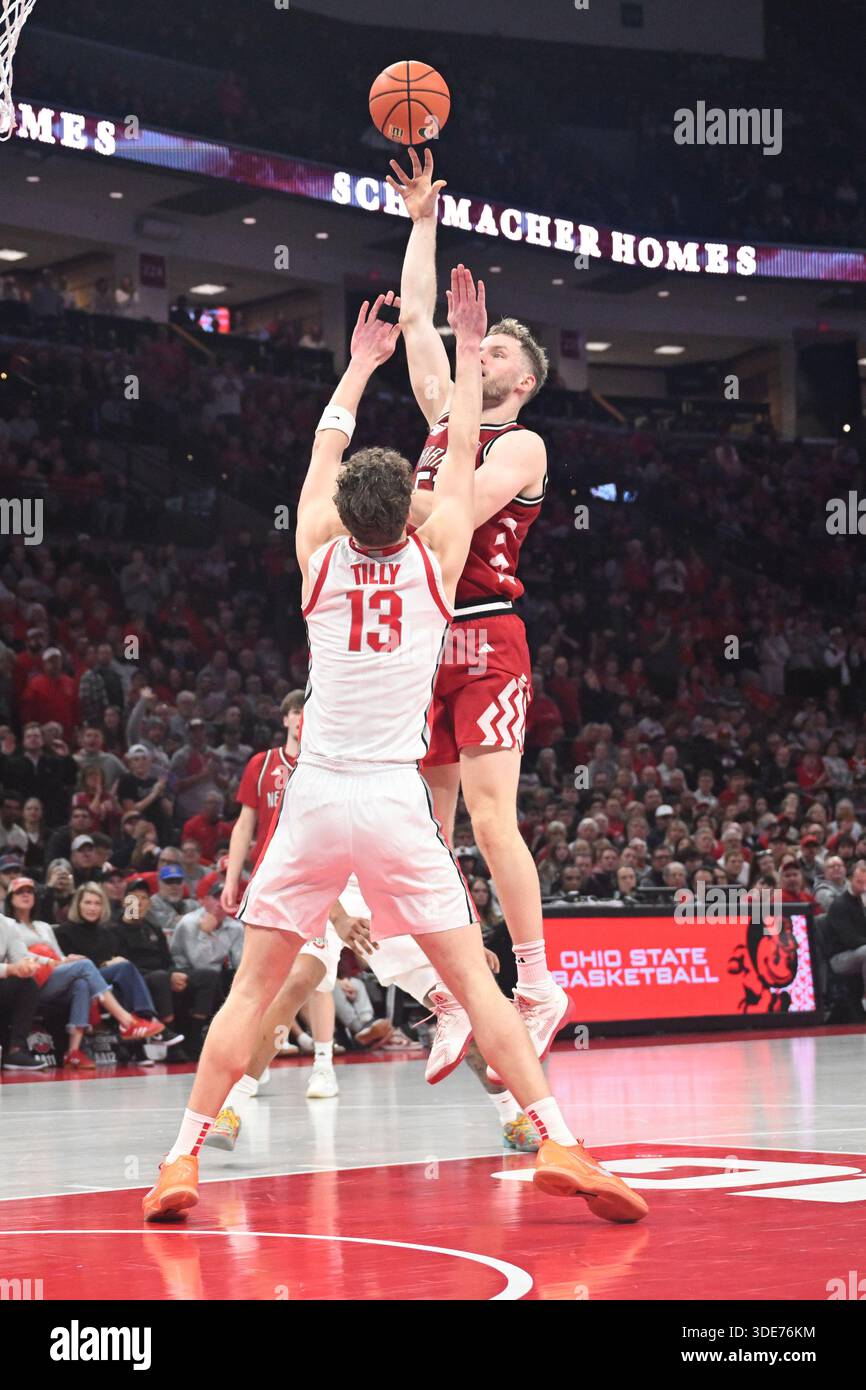 January 5, 2026: Nebraska Cornhuskers forward Rienk Mast (51) takes a ...